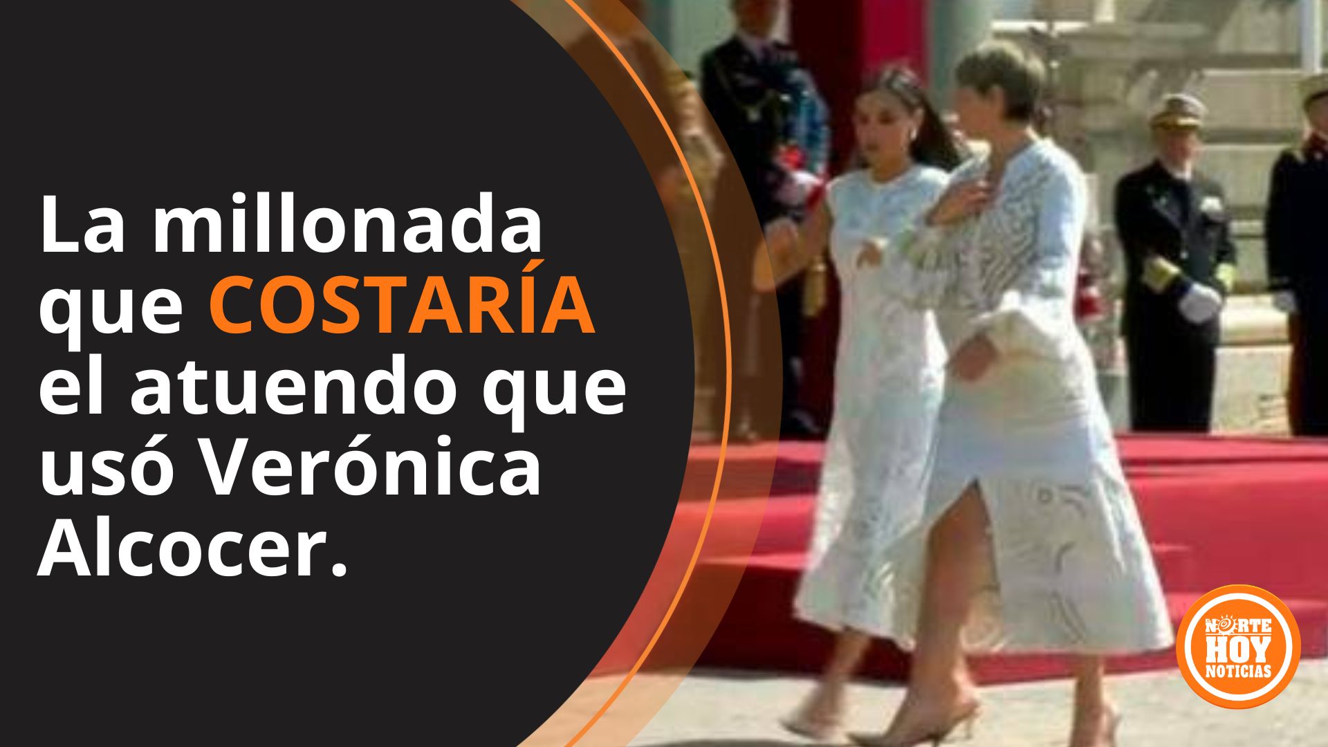 El costoso vestuario de Verónica Alcocer en su encuentro con los reyes ...