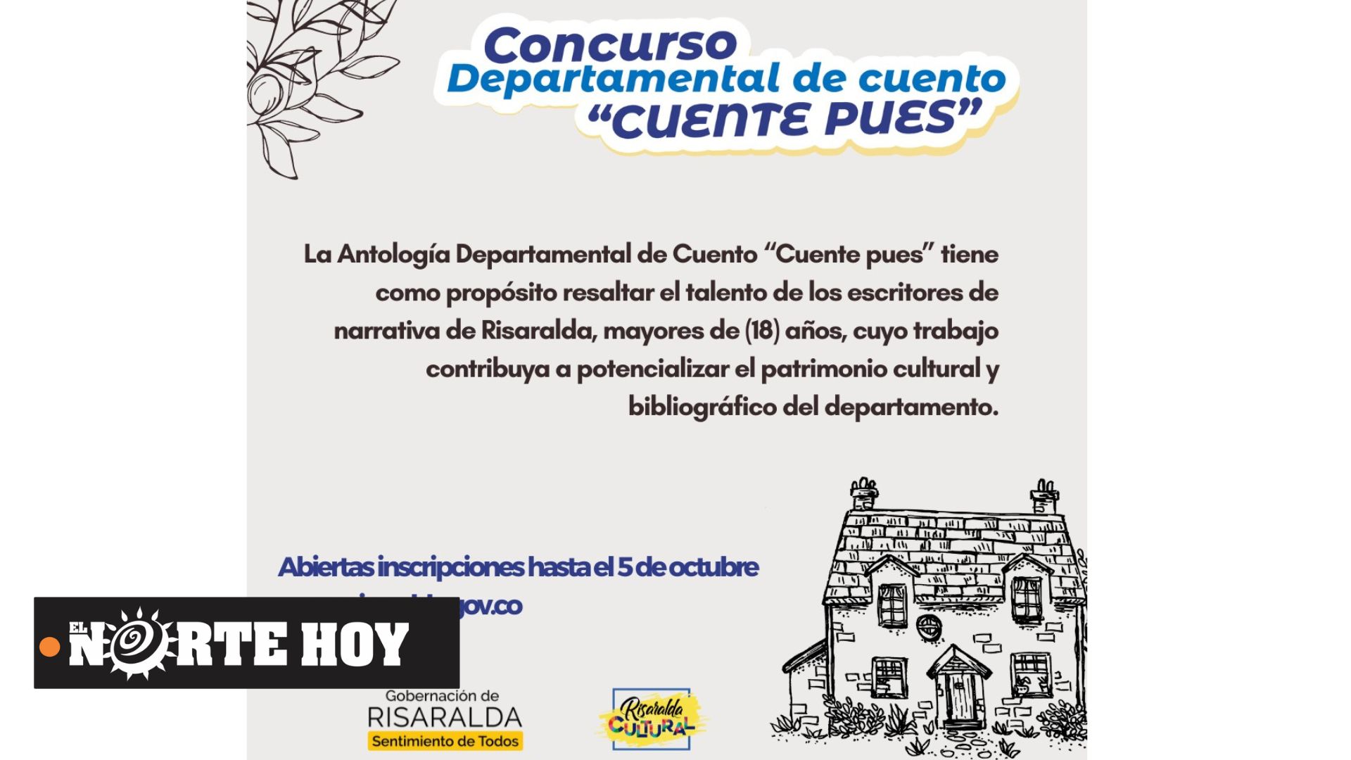 Concurso “Cuente Pues”: Voces de Risaralda en Escena - El Norte Hoy