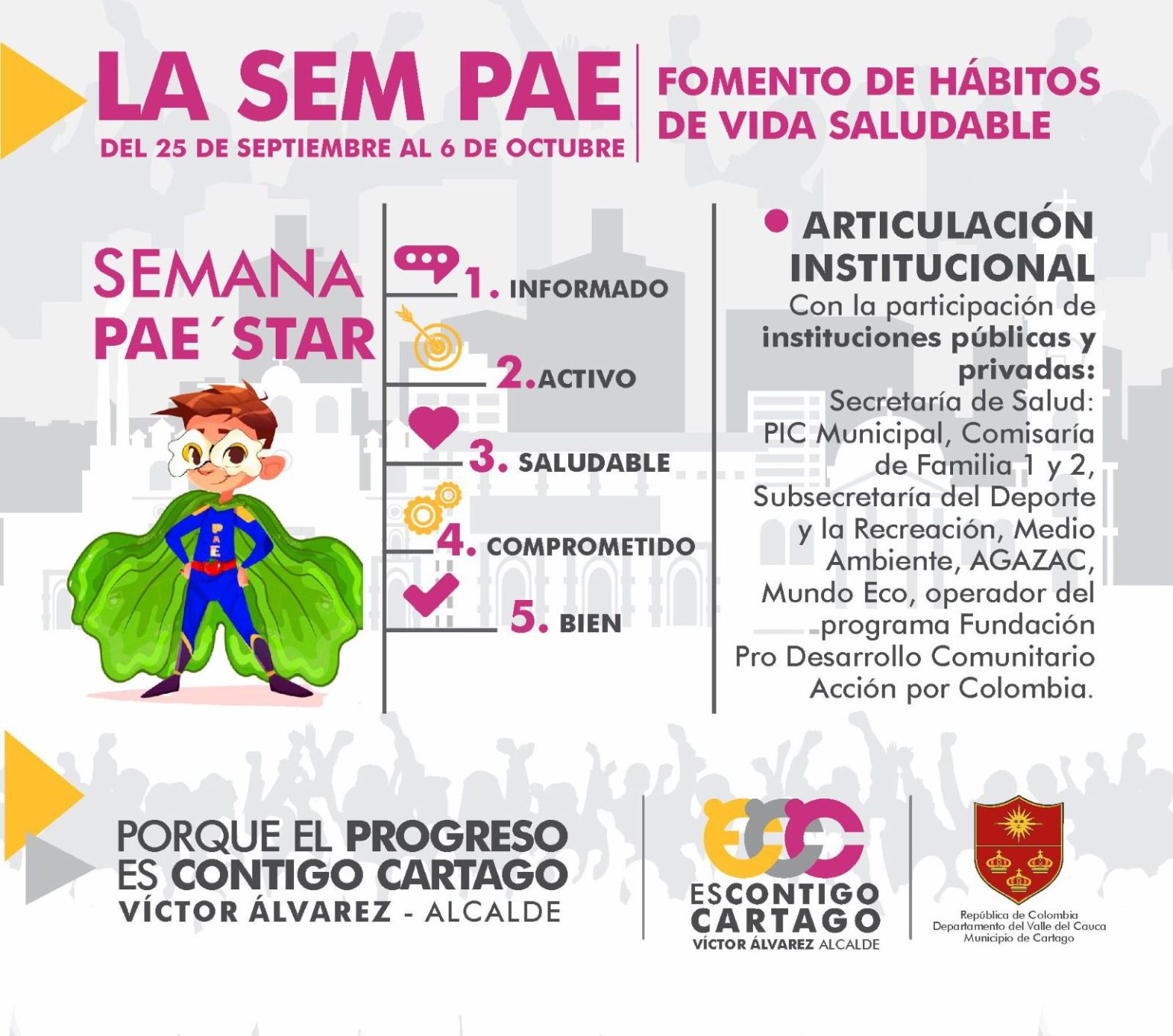 SEM PAE 2023: Articulación Institucional por Cartago - El Norte Hoy